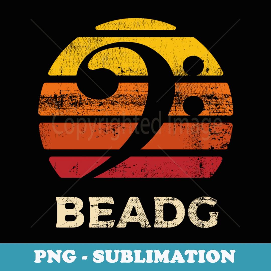 BEADG Vintage Bass Clef Sunset Bassist 5 String Player s - S - Inspire ...