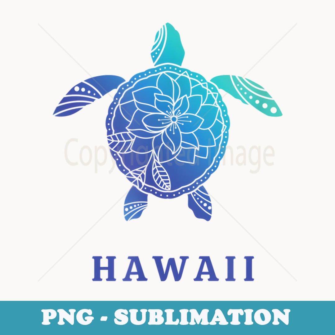 Save The Hawaii Sea Turtles Blue Tribal Turtle Honu - Creati | Inspire ...