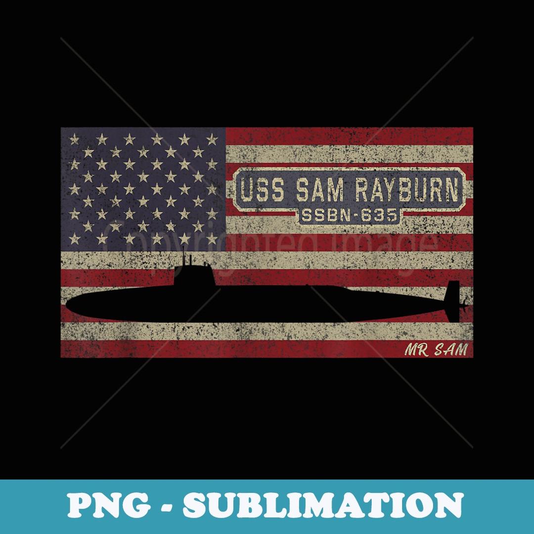 USS Sam Rayburn SSBN-635 Nuclear Submarine American Flag - S | Inspire ...