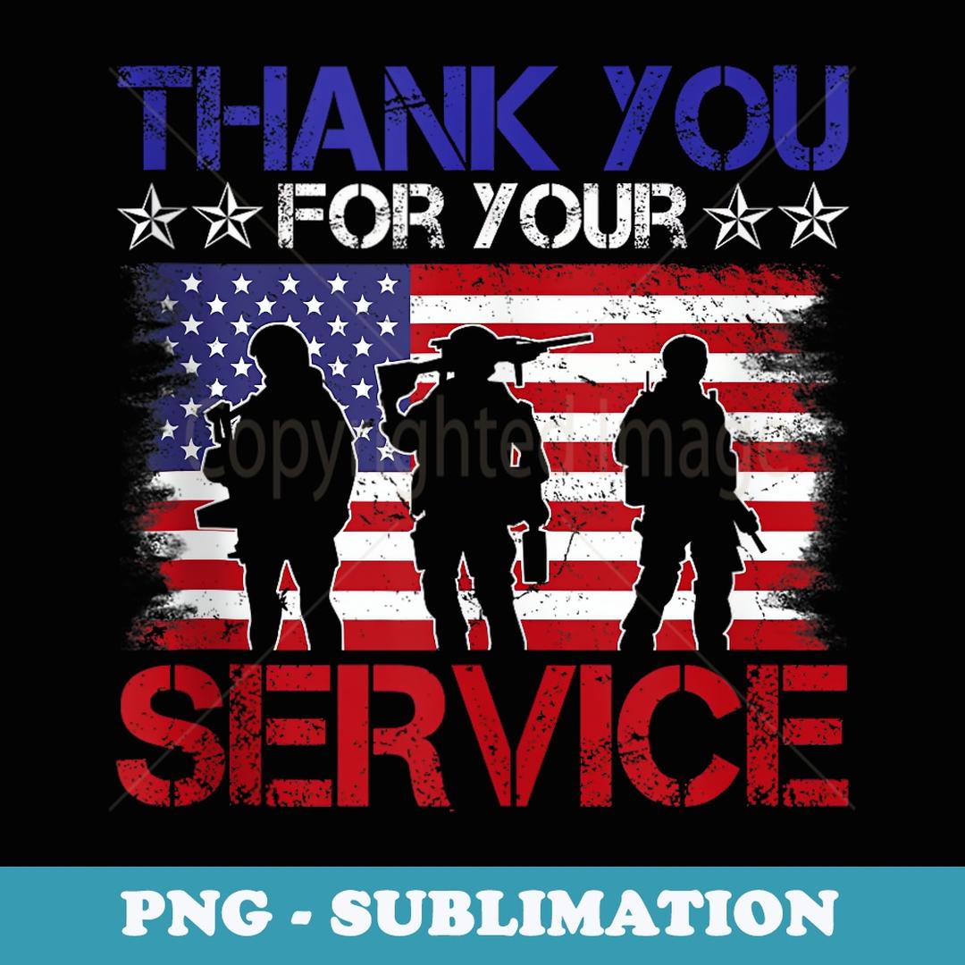Thank You For Your Service Veteran Memorial Day Military - E | Inspire ...