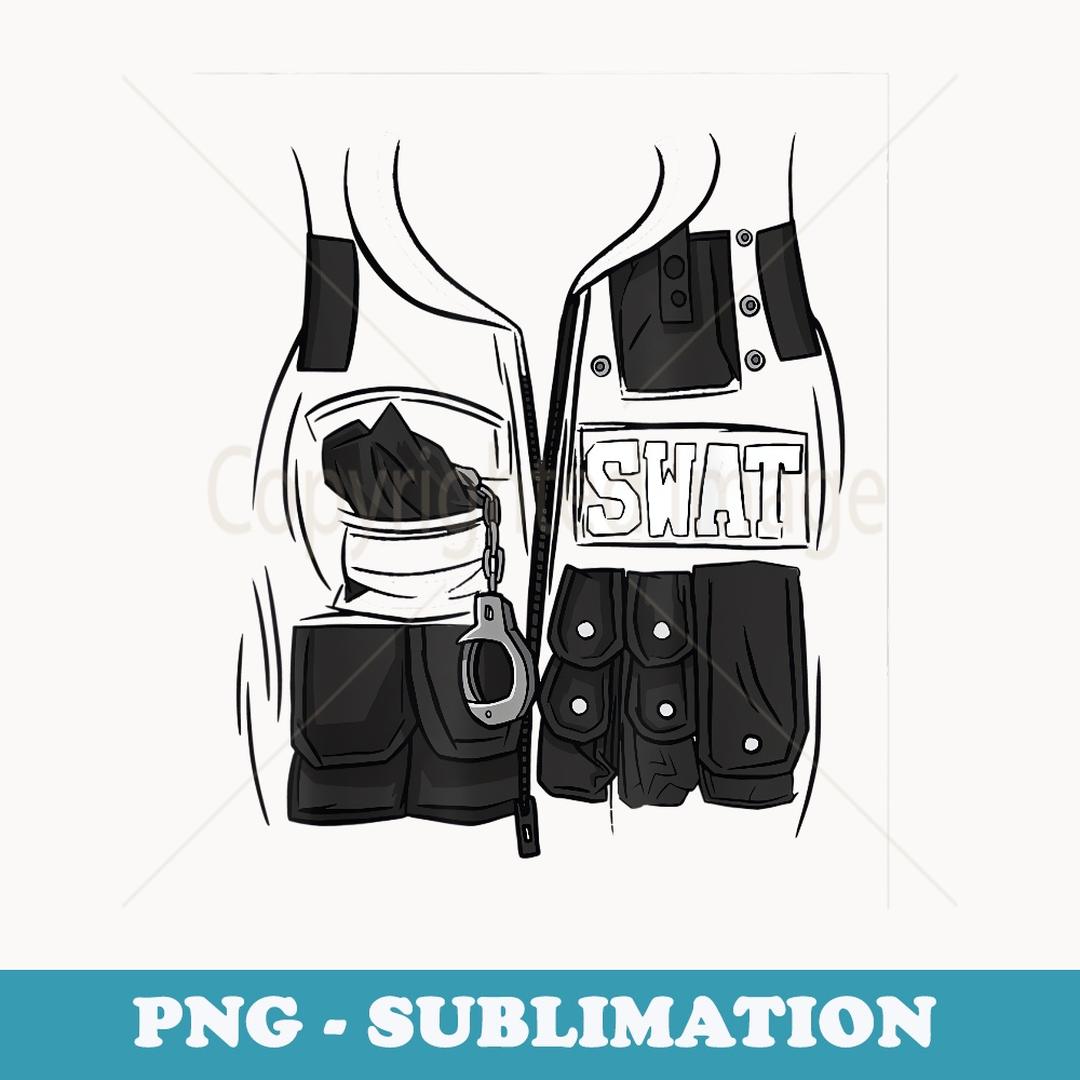 Police Officer SWAT Body Vest Costume Police Officer Cop - E | Inspire ...