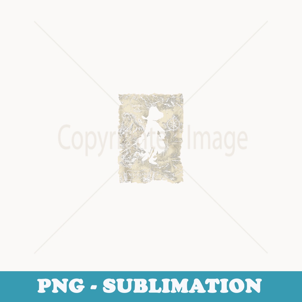 Disney Captain Hook Map - Signature Sublimation PNG File | Inspire Uplift