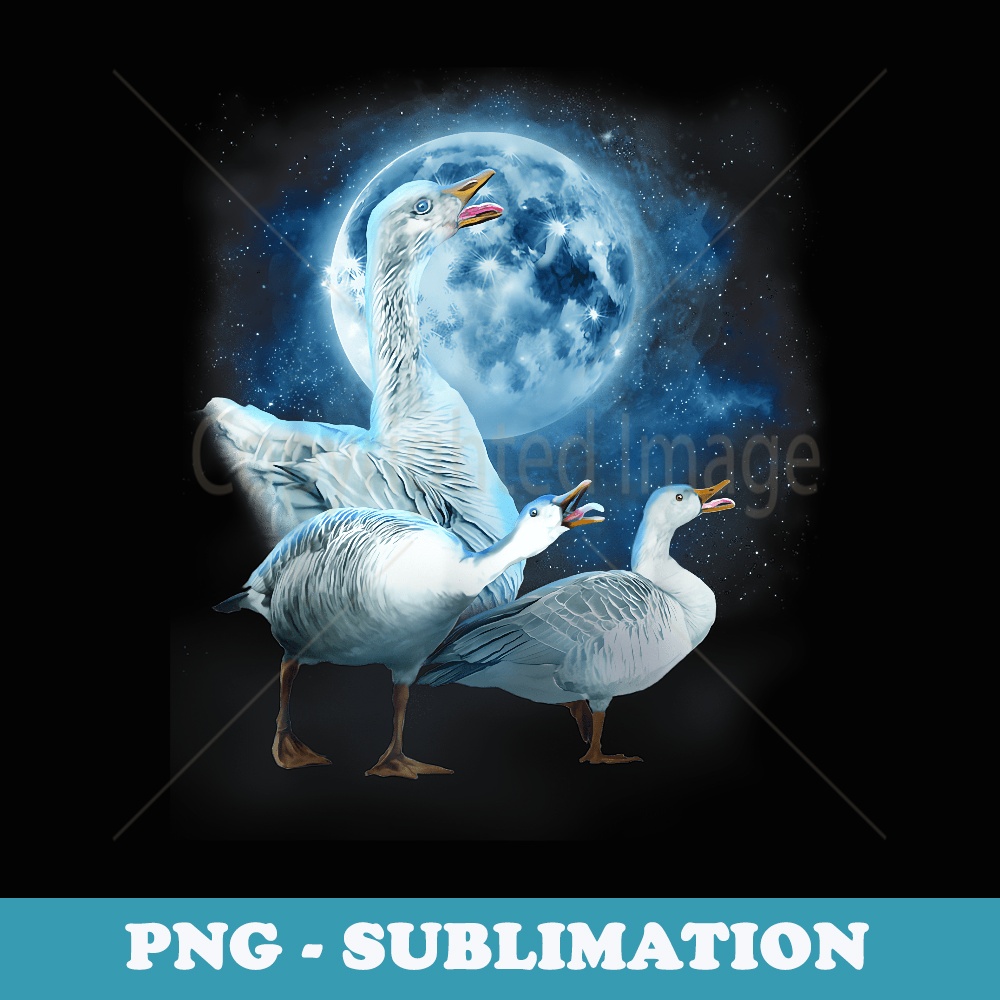 Funny Goose - Howling at the Moon Silly Goose | Inspire Uplift