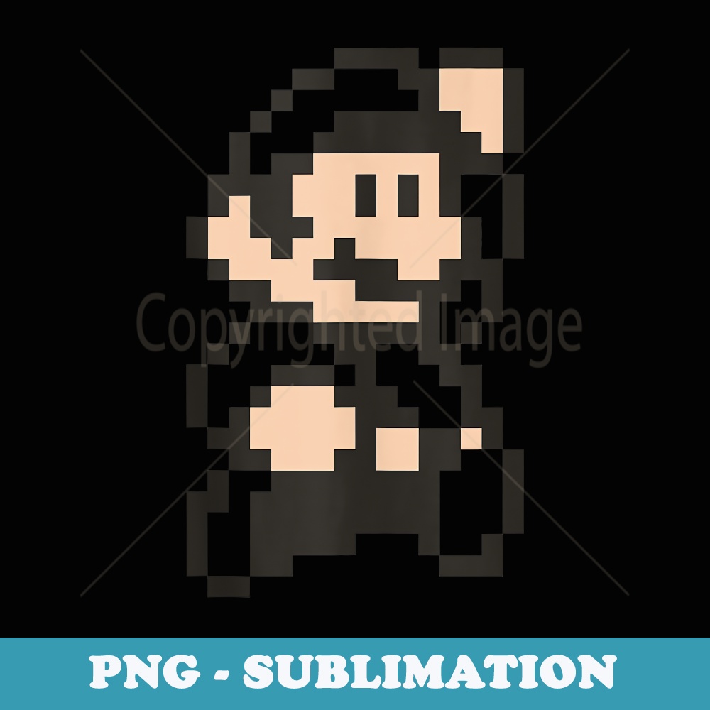 Super Mario Little Mario 8-Bit Portrait - Sublimation PNG Fi | Inspire ...