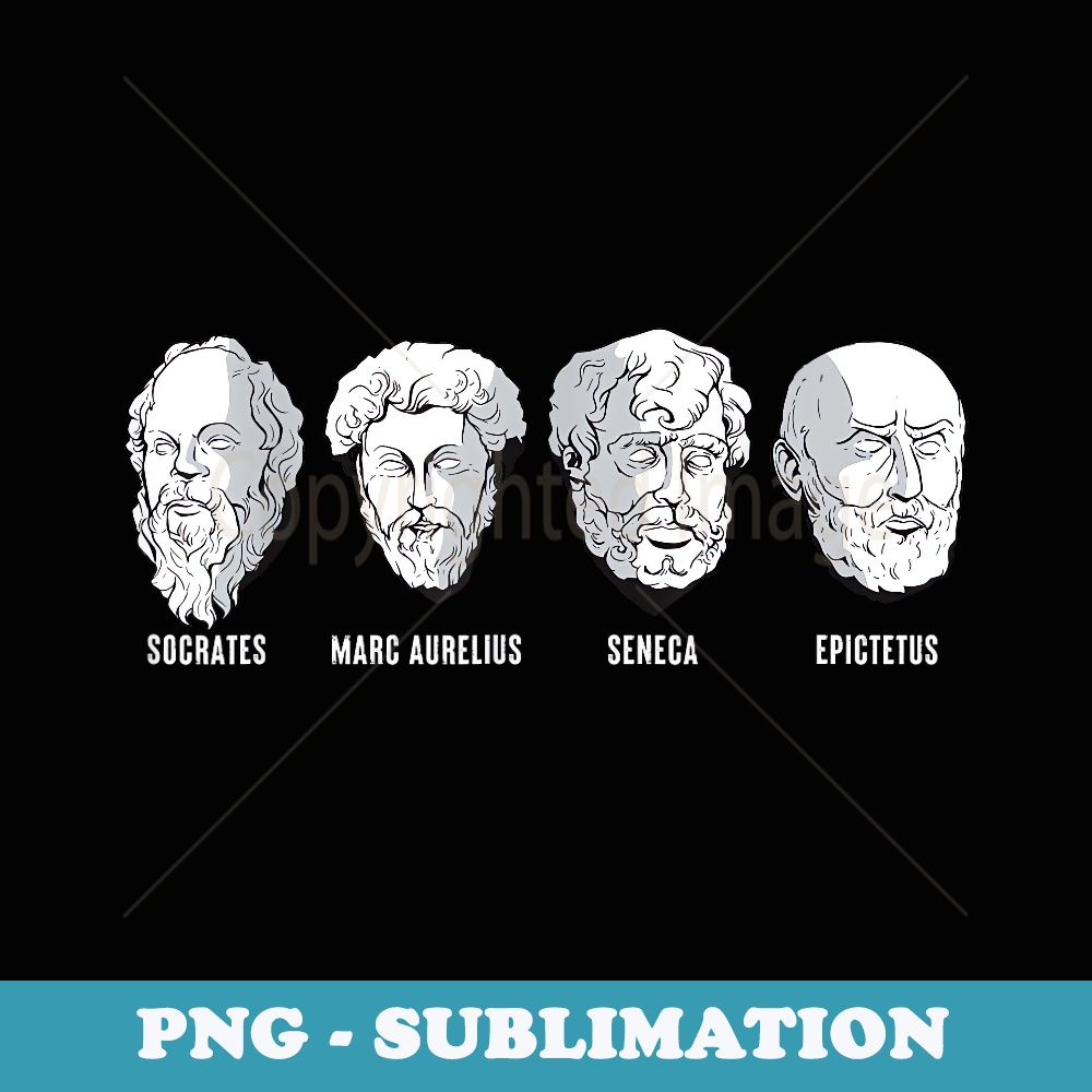 Stoic Philosophers Aurelius Socrates Seneca Epictetus - Sign | Inspire ...