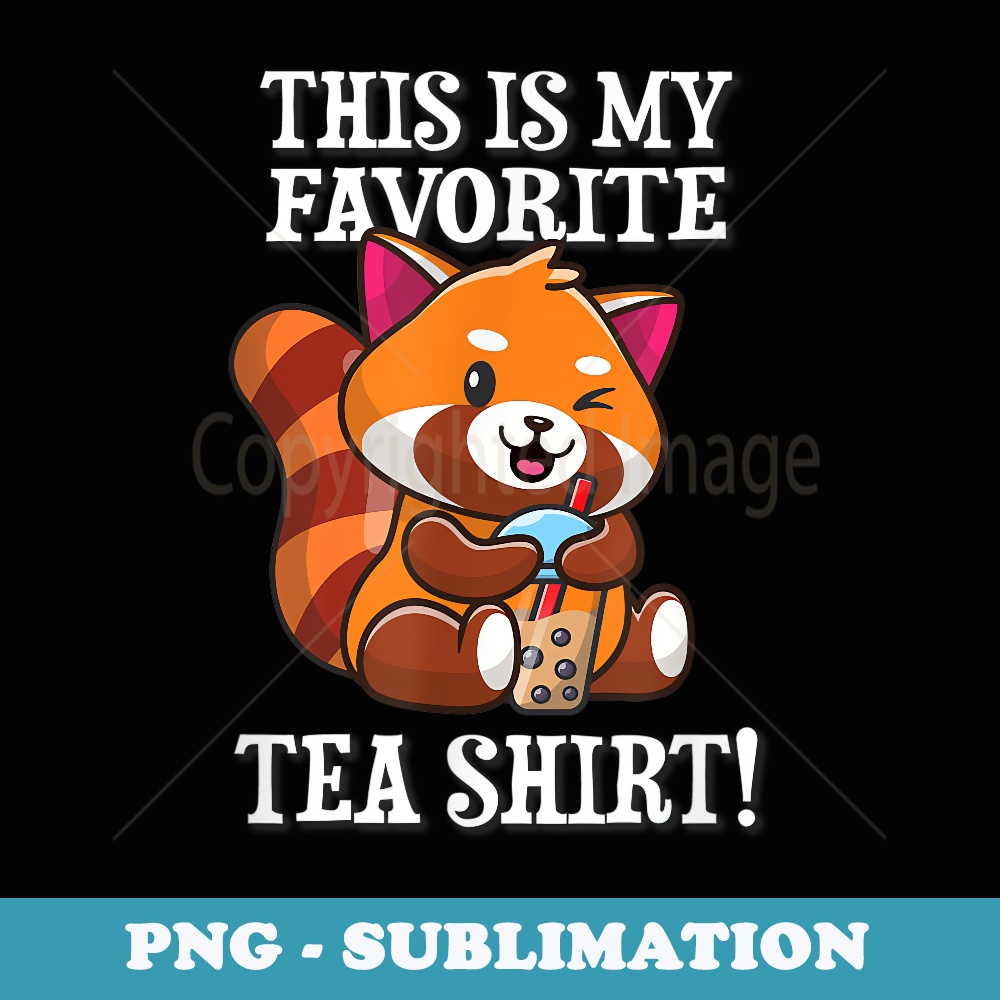 Red Panda - Retro PNG Sublimation Digital Download | Inspire Uplift