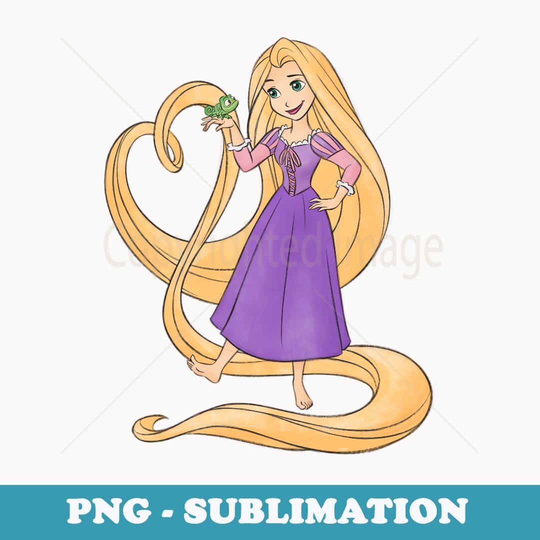 Disney Princess Rapunzel Heart and Pascal - PNG Transparent | Inspire ...