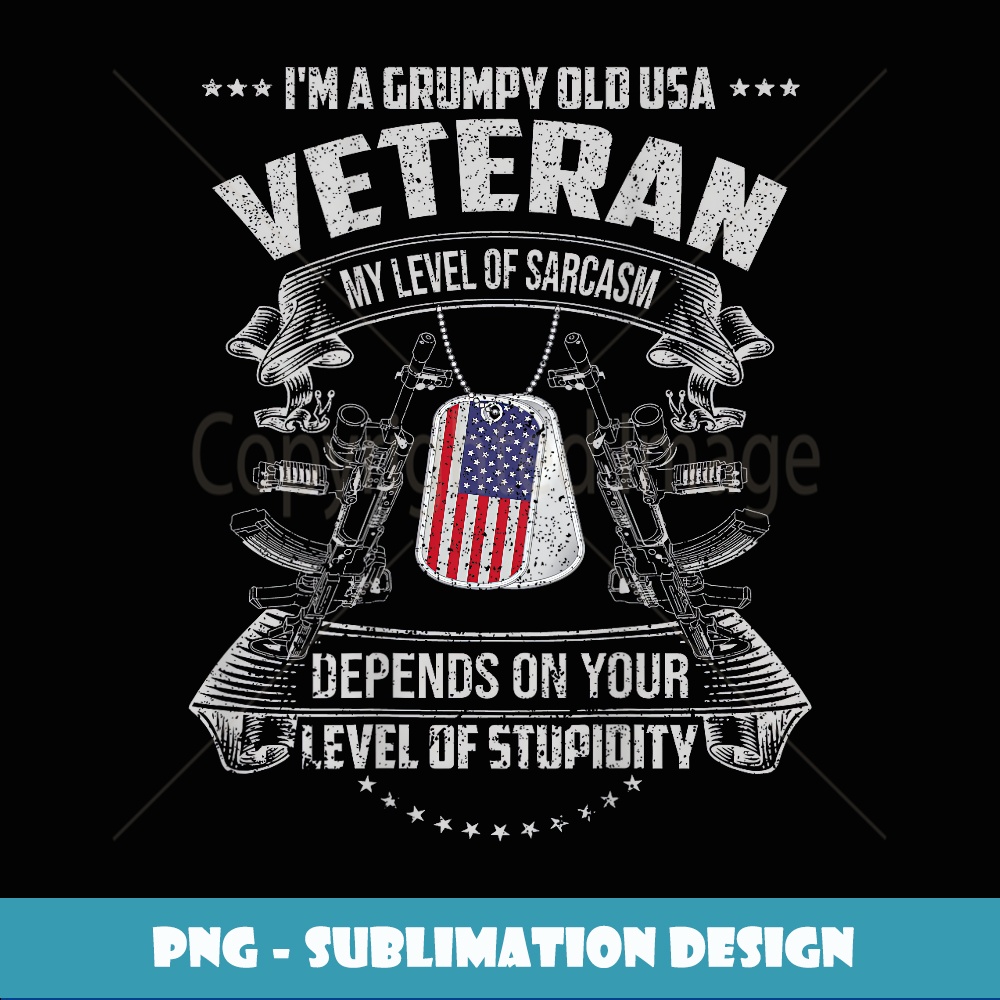 Grumpy Old Veteran - PNG Transparent Digital Download File f | Inspire ...