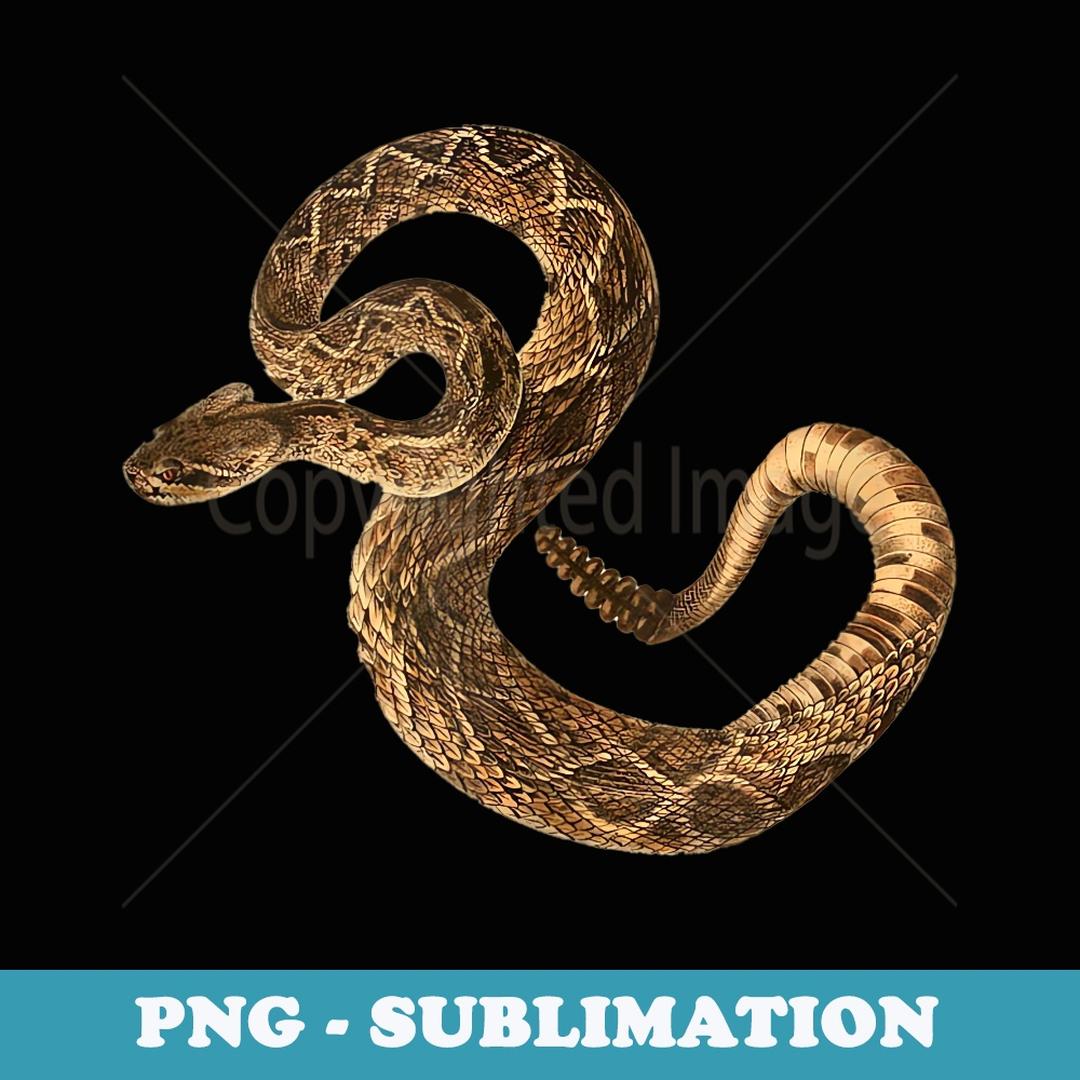 Vintage Snake Eastern Diamondback Rattlesnake Rattler Design | Inspire ...