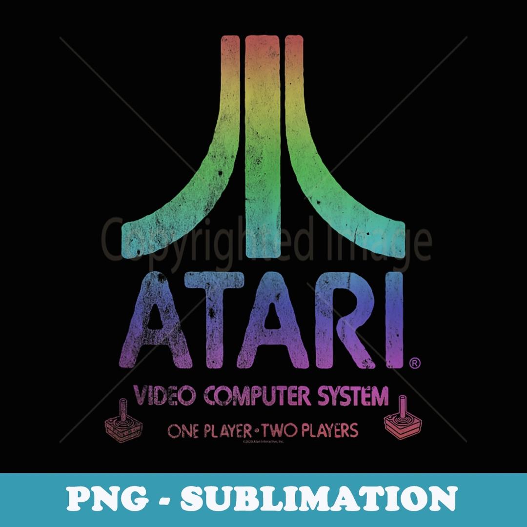 Atari Vintage Rainbow Logo - Professional Sublimation Digita | Inspire ...