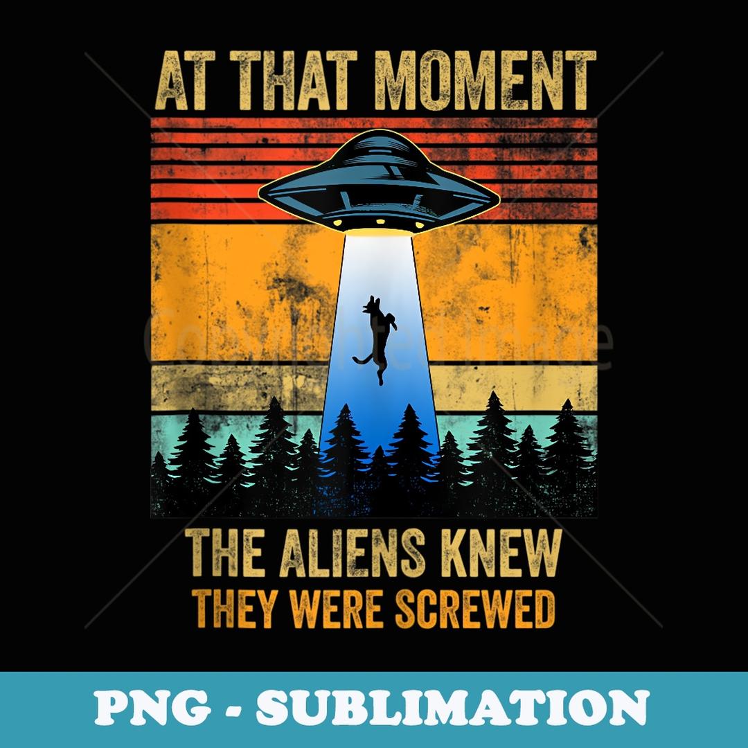 Funny Alien Abduction Malinois Dutch Shepherd UFO UAP Dog - - Inspire ...