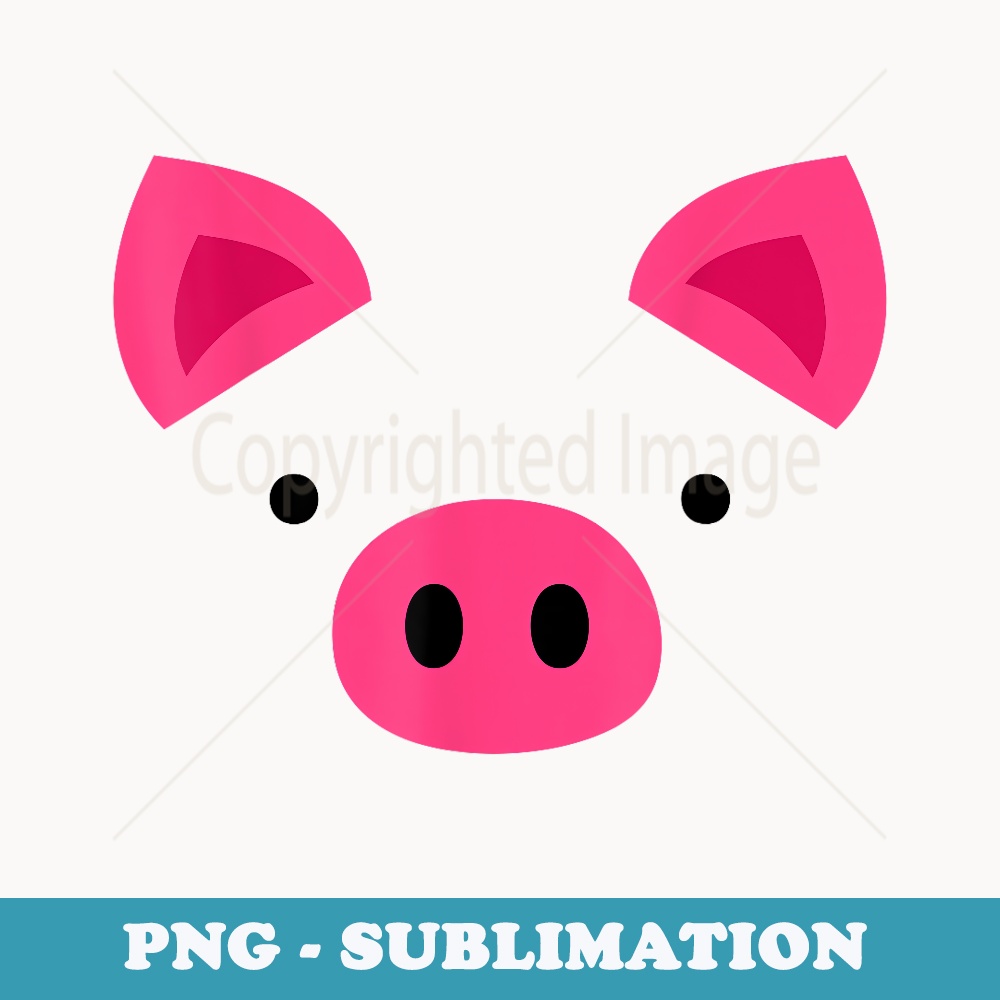 Funny pig face for easy lazy DIY halloween costume party - I | Inspire ...