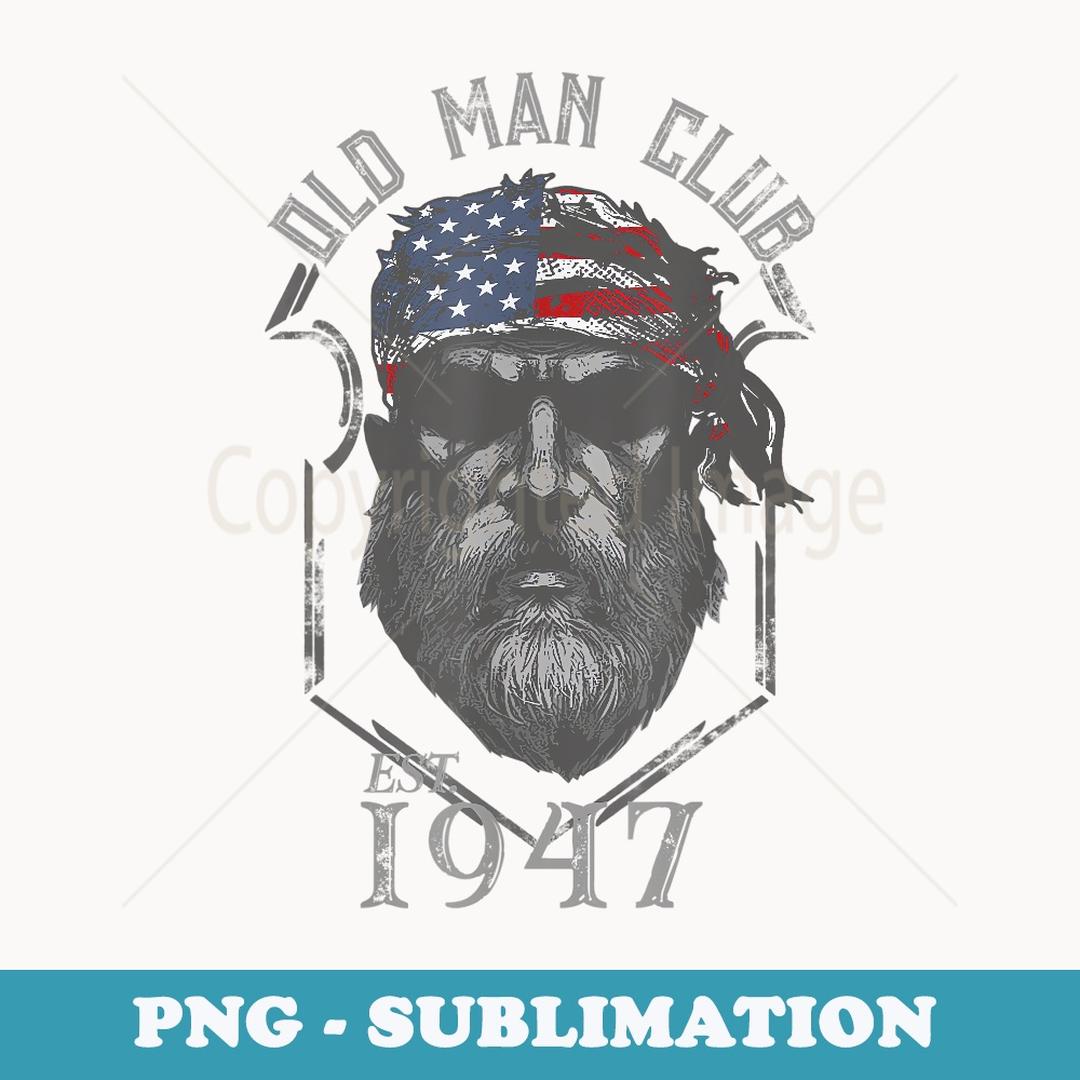 Mens Old Man Club Established - Unique Sublimation PNG Downl | Inspire ...