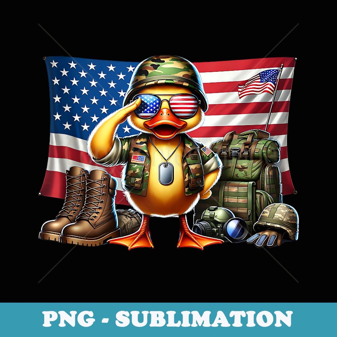 Salute Duck American Flag USA Fourth of July Rubber Duck - D | Inspire ...