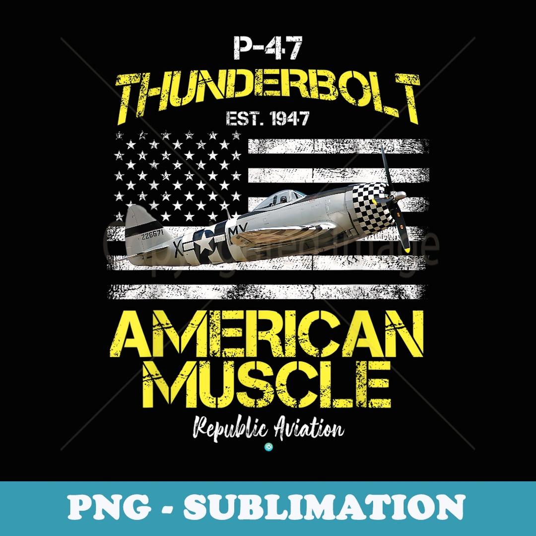 P-47 Thunderbolt WWII Airplane American Muscle - Special Edi | Inspire Uplift