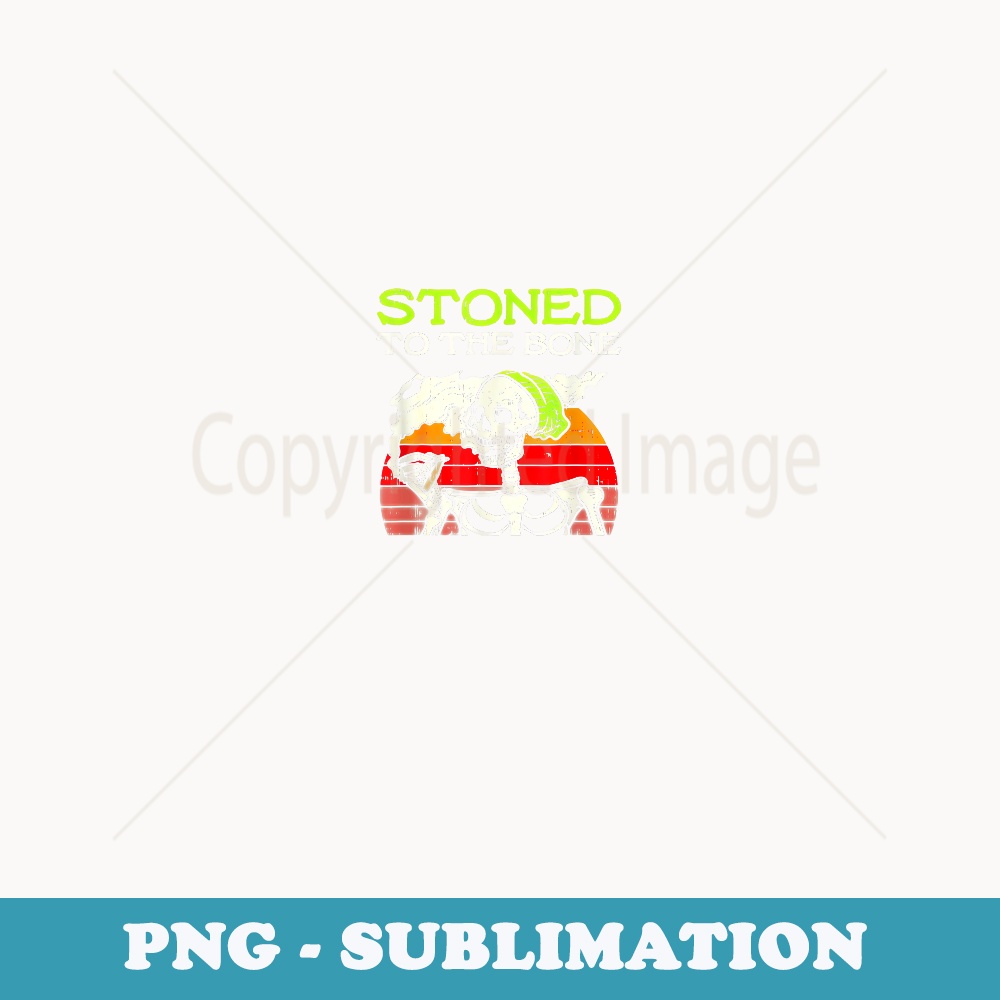 Stoned To The Bone Skeleton Smoking Weed Halloween 2021 Pot | Inspire ...