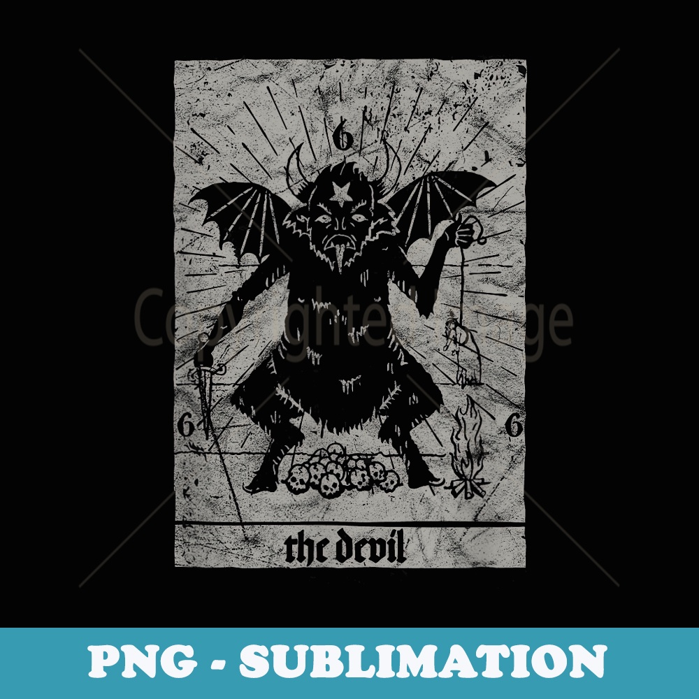 Vintage Occult Baphomet - Tarot Card Satanic Horror | Inspire Uplift