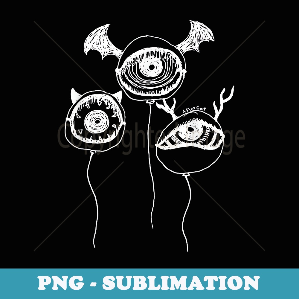 Halloween Demon Monster Creepy Surrealism Eyeball Balloon - | Inspire ...