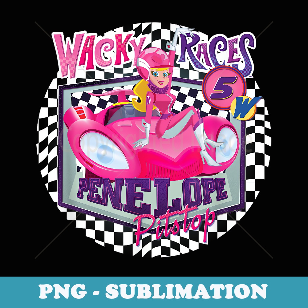 Wacky Races Penelope Pitstop Compact Coupe - Retro PNG Subli | Inspire ...