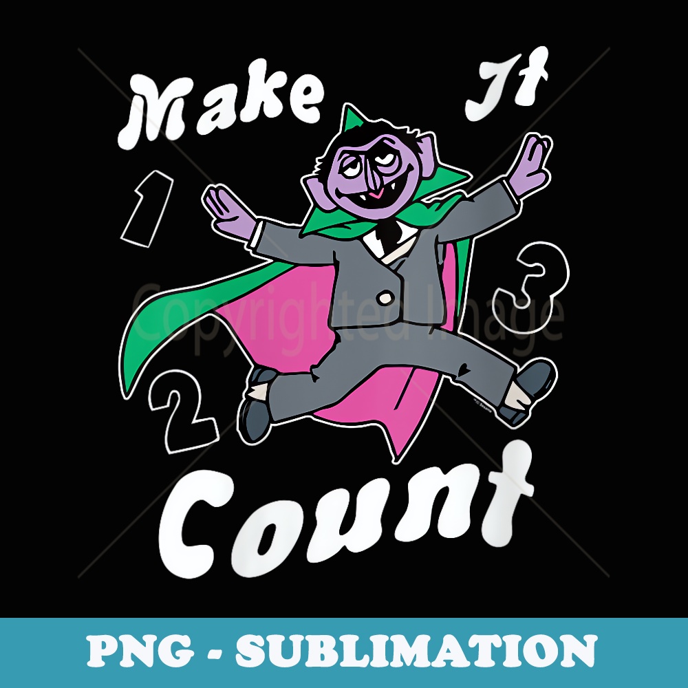 s Sesame Street Make It Count - Exclusive PNG Sublimation Do | Inspire ...