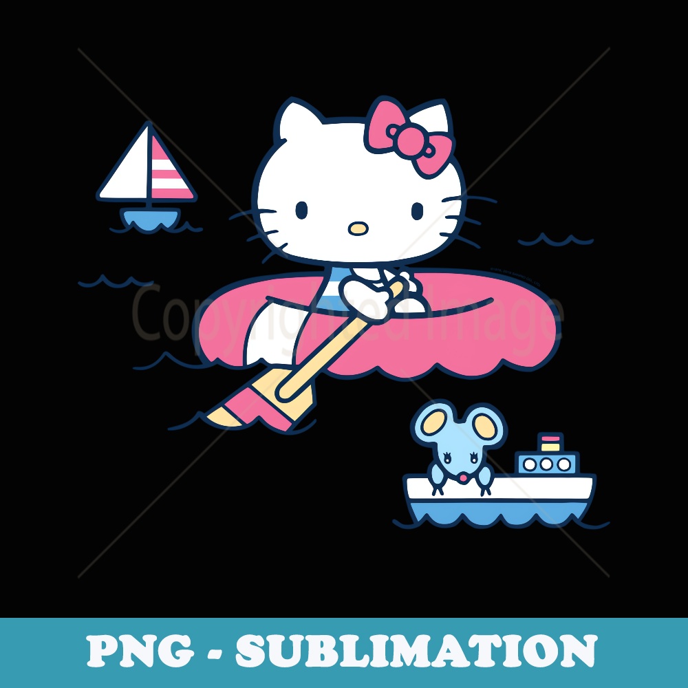 Hello Kitty Summer Boat - High-Resolution PNG Sublimation Fi | Inspire ...