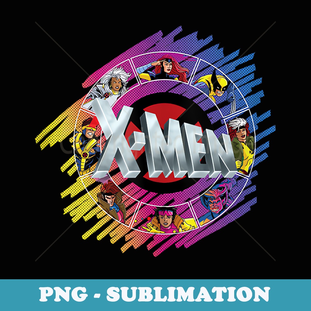 Marvel X-Men Multi Color Character Panels Circle Portrait - | Inspire ...
