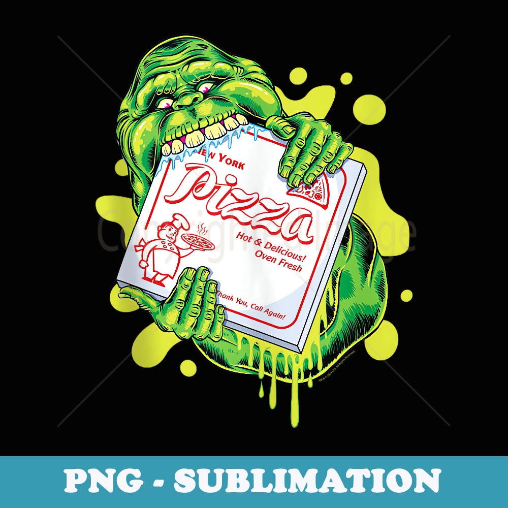 Ghostbusters Frozen Empire Slimer Eating Pizza Box - Trendy | Inspire ...