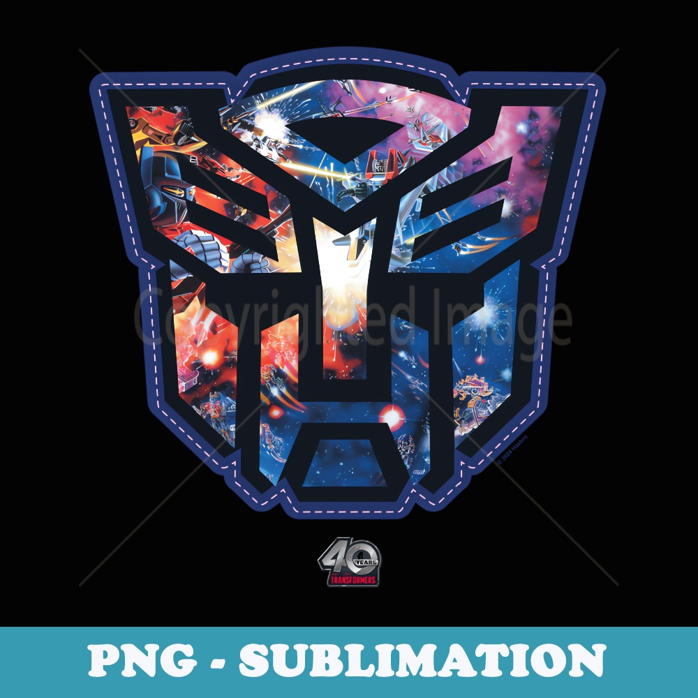 Transformers 40th Anniversary Autobot Cosmic Collage Logo - | Inspire ...