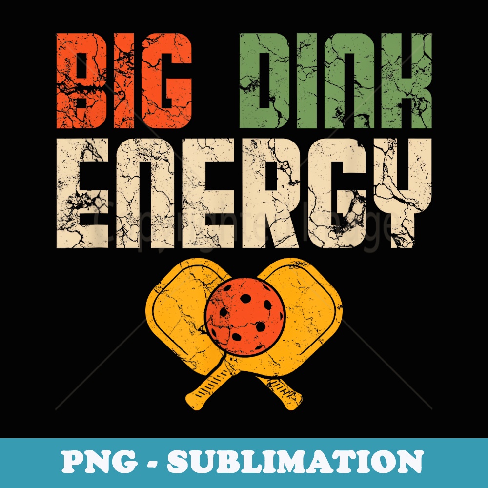 Vintage Big Dink Energy Retro Pickleball Player - Instant Su | Inspire ...