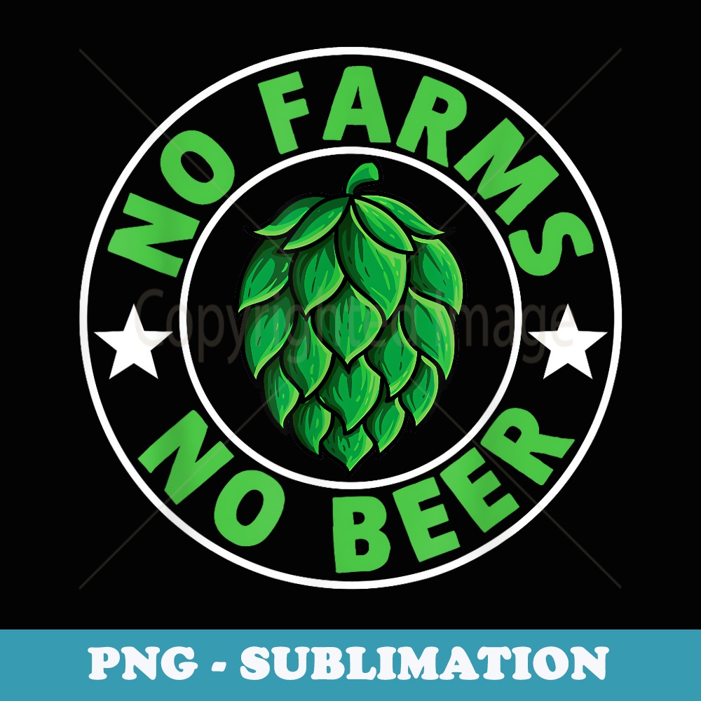 Retro Hops Craft Beer No Farms No Beer Farming Brewer Farmer | Inspire ...