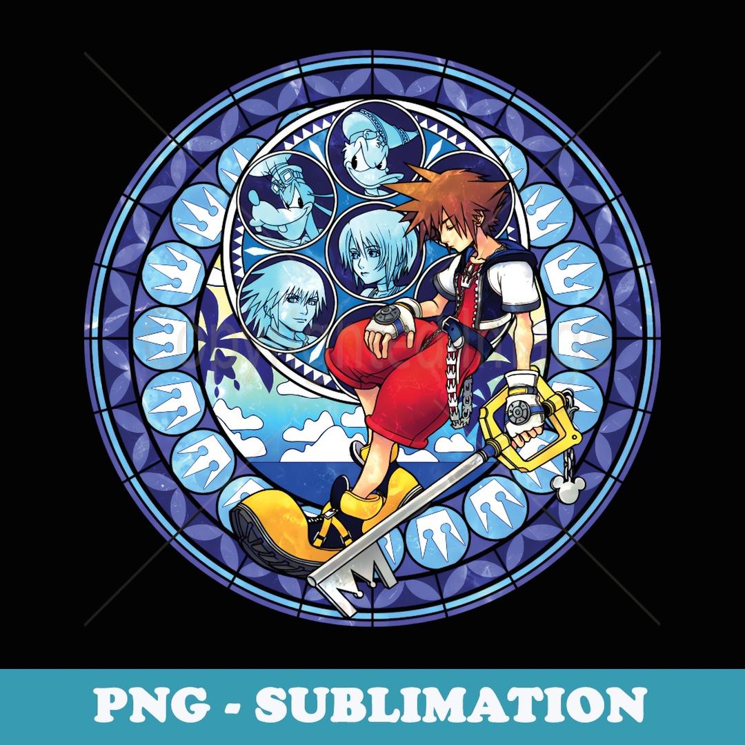 Disney Kingdom Hearts Sora Stained Glass - PNG Sublimation D | Inspire ...