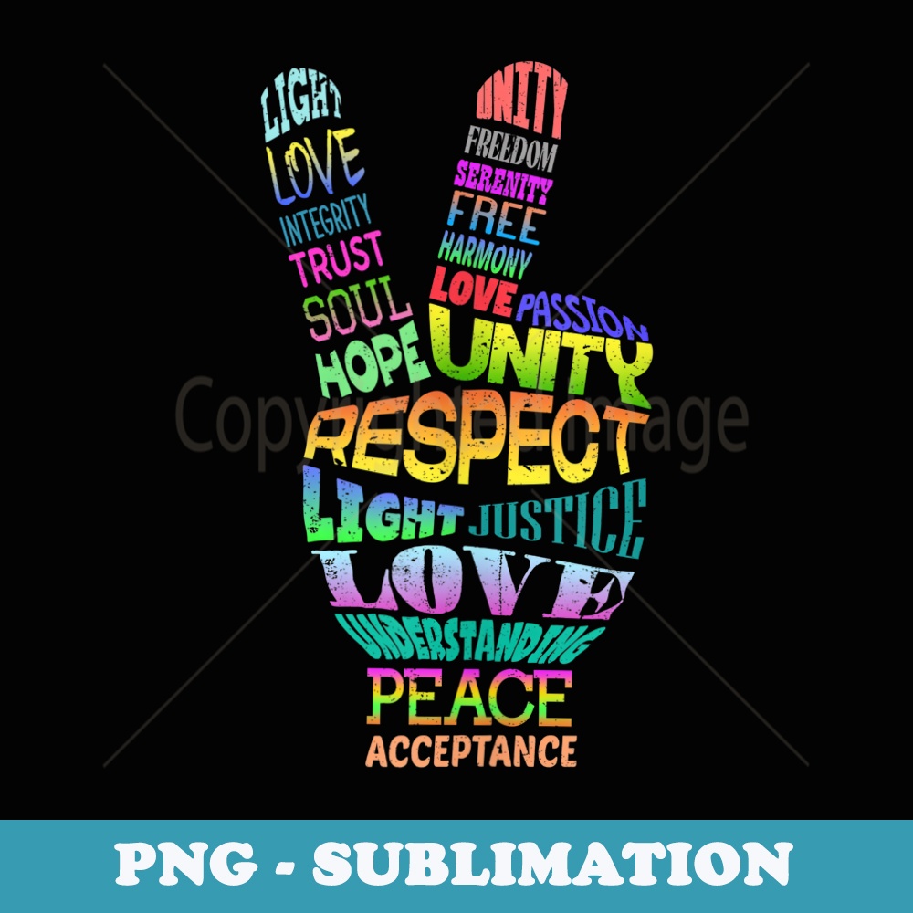 Peace Sign Language Hippies 70s Respect Unity Love Hope - Ar | Inspire ...