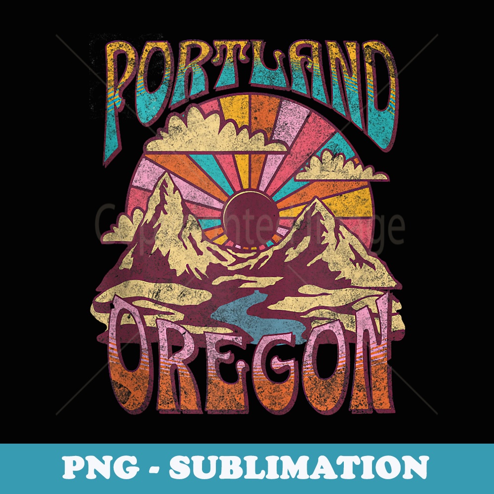 Portland Oregon - Modern Sublimation PNG File | Inspire Uplift