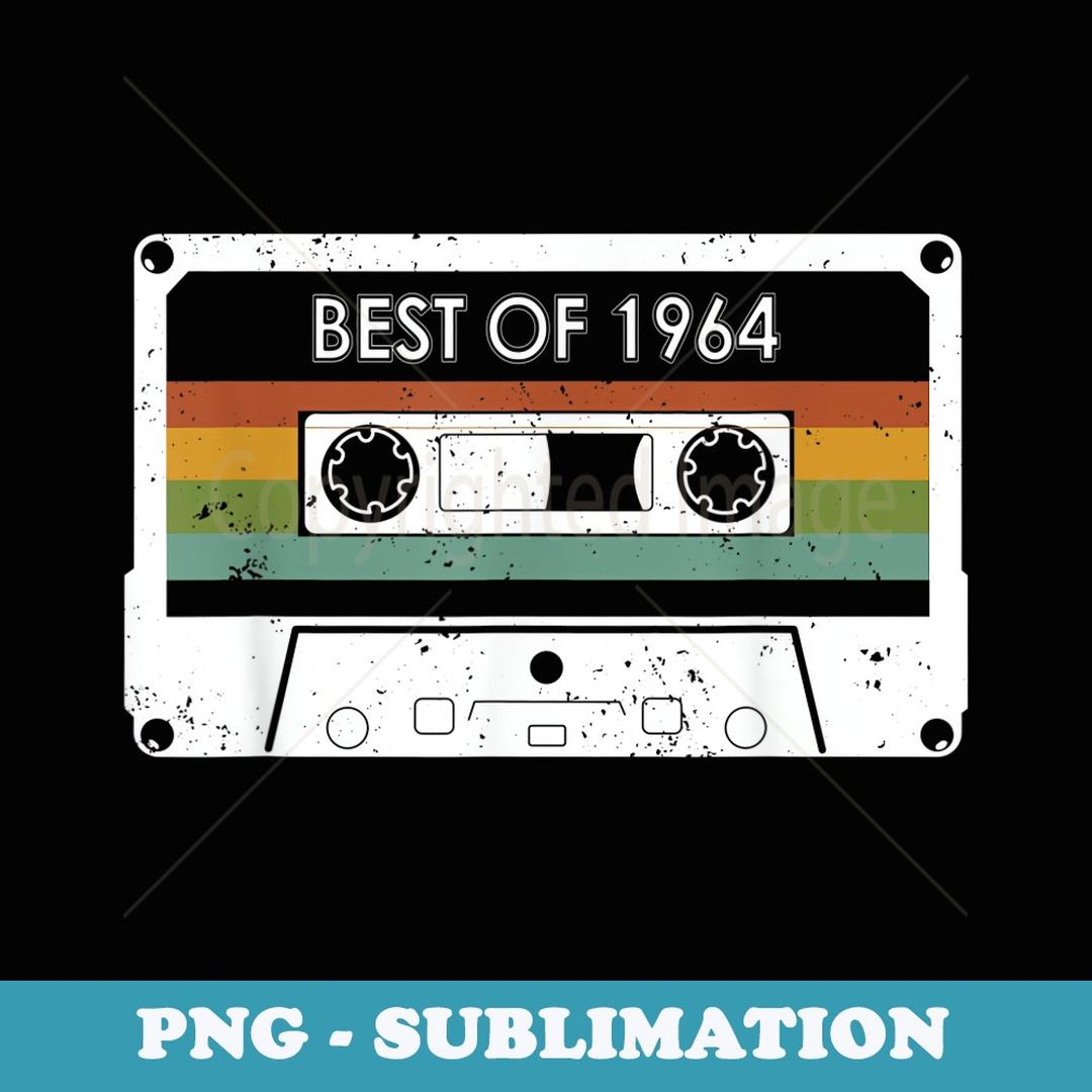 Best of 1964 58th Birthday Vintage Cassette Tape - Sublimati | Inspire ...