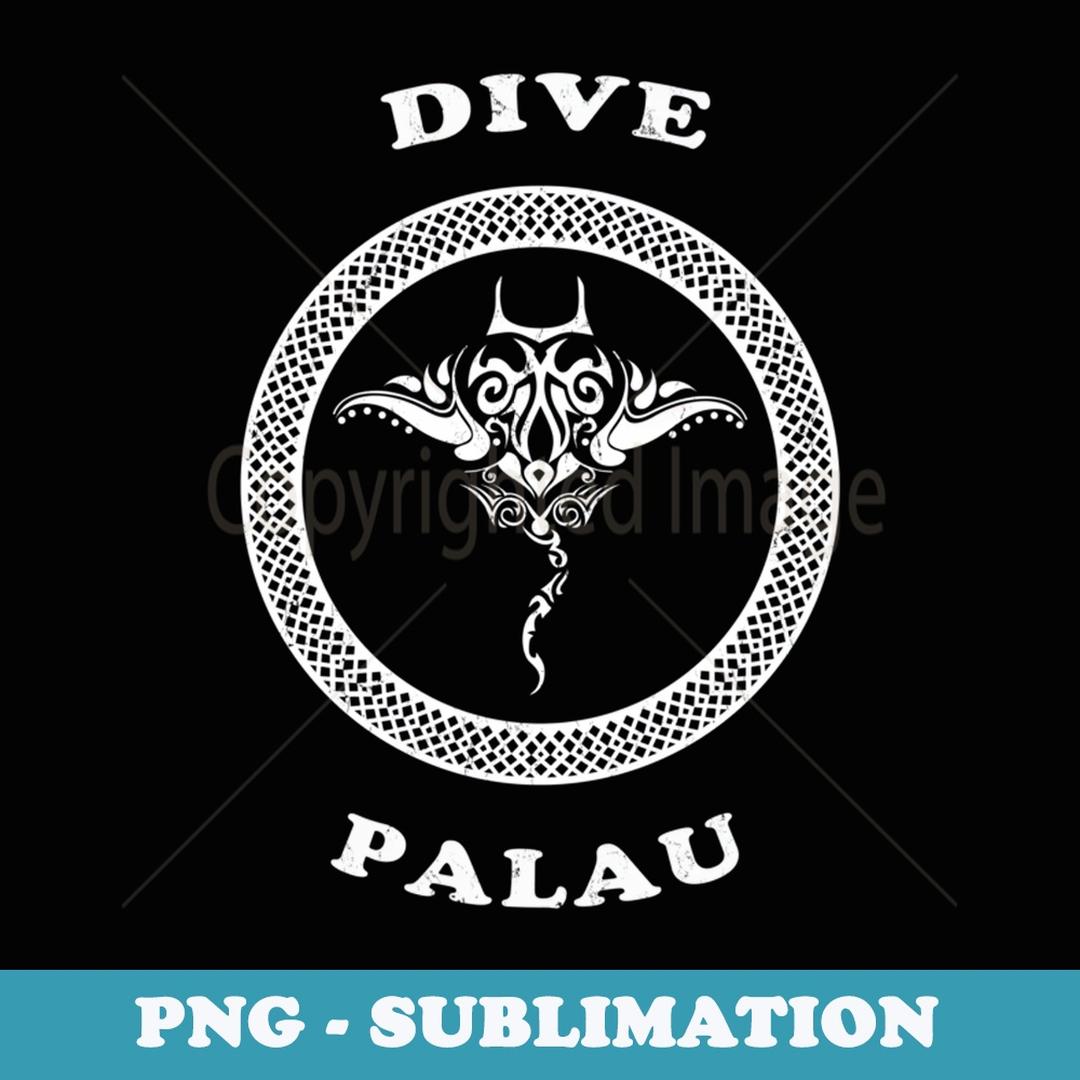 Dive Palau Vintage Tribal Stingray Vacation Diving - Premium | Inspire ...