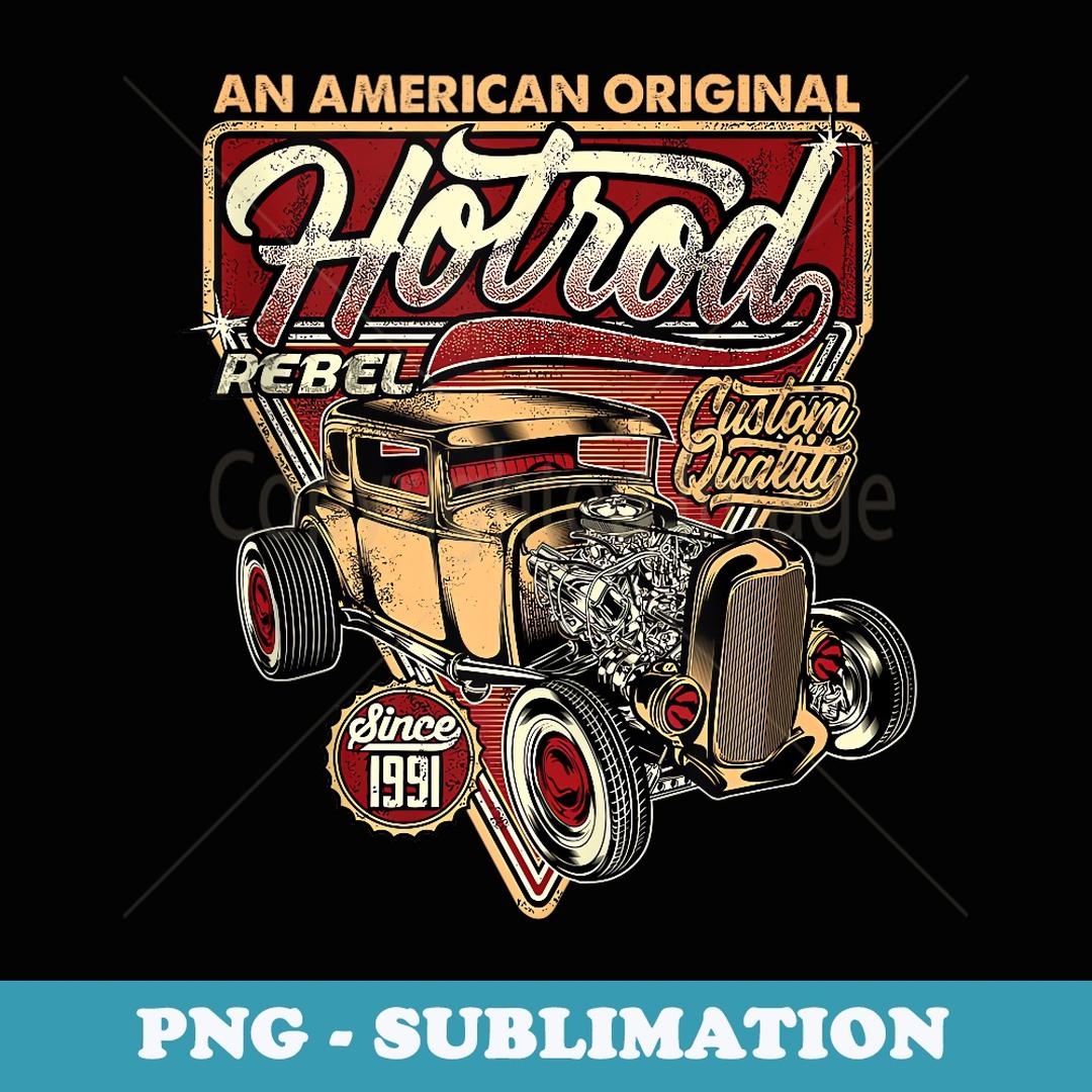 Vintage Hot Rod Speed and Power for Men - Instant PNG Sublim | Inspire ...