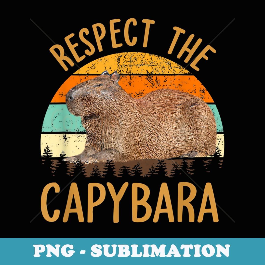 Vintage Respect The Capybara For Capybara Lover - Signature | Inspire ...