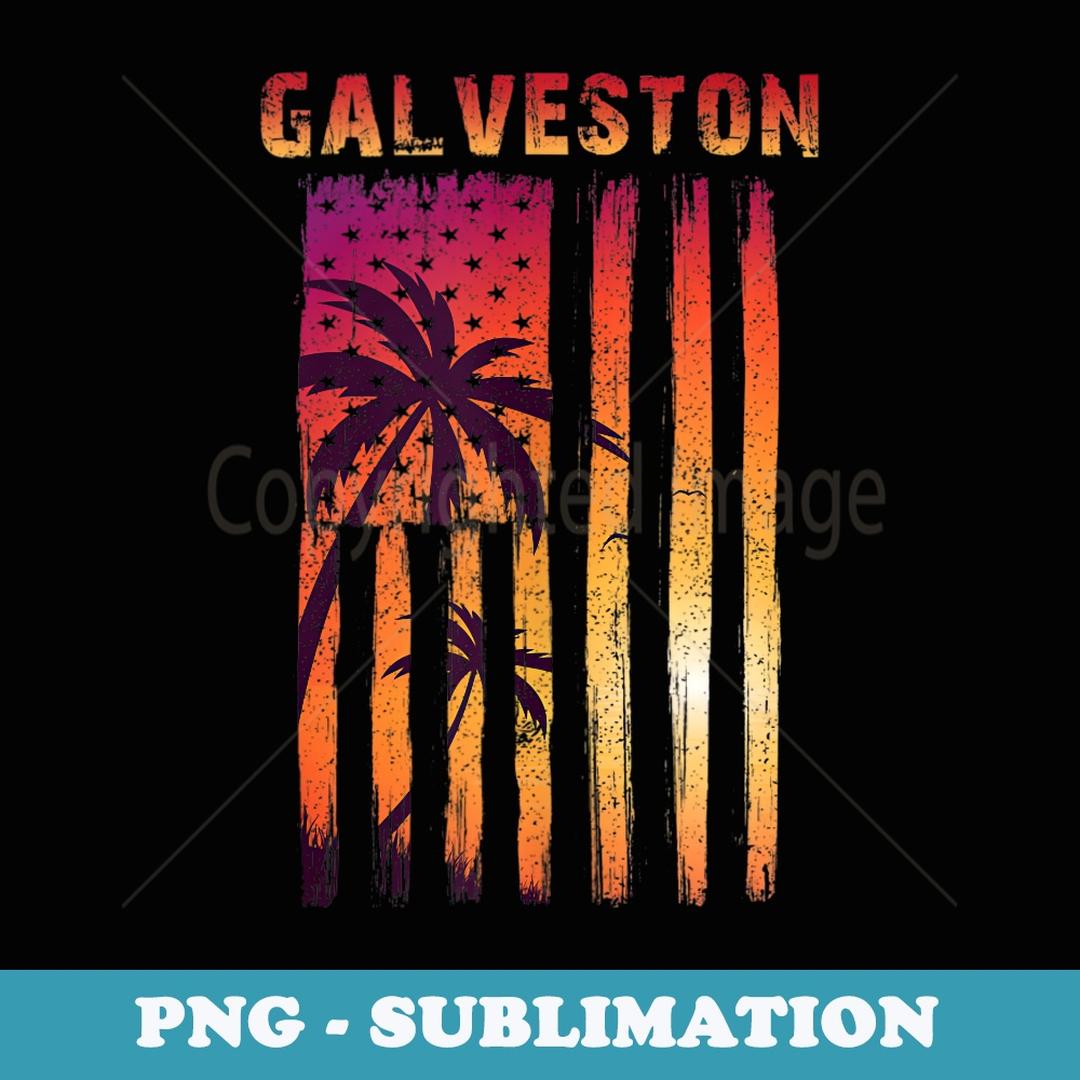 Vintage Galveston, Texas Patriotic Flag - Aesthetic Sublimat | Inspire ...