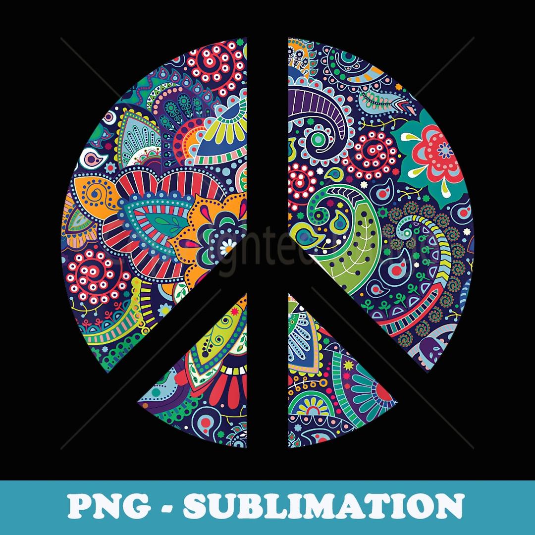 70s Retro Vintage Design Peace Sign - Sublimation Digital Do | Inspire ...