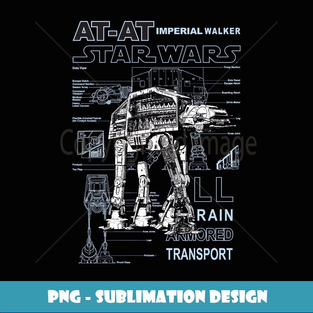 Star Wars Classic ATAT Imperial Walker Schematics - Modern S | Inspire ...