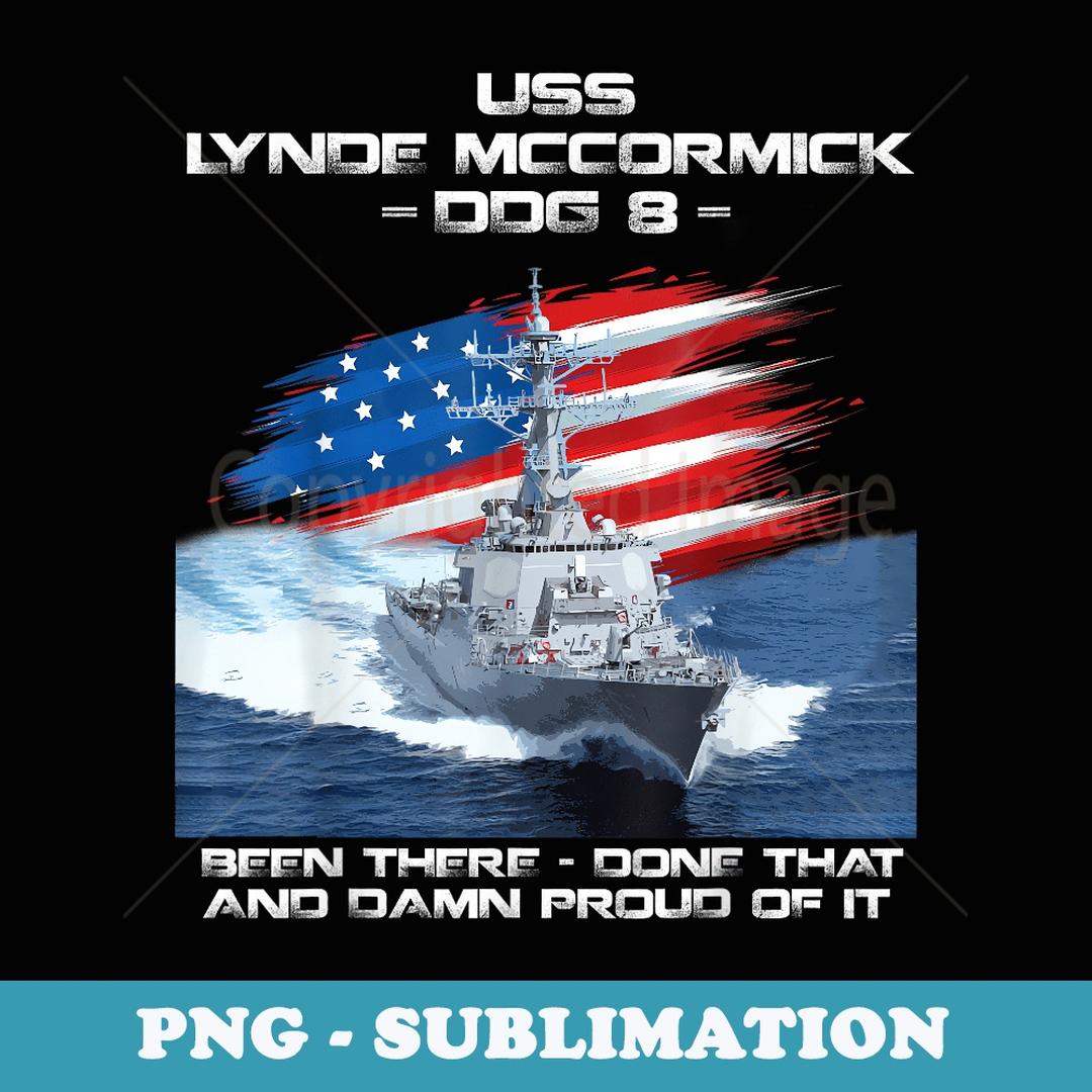 USS Lynde Mccormicks DDG-8 Destroyer Ship USA Flag Veteran - | Inspire ...