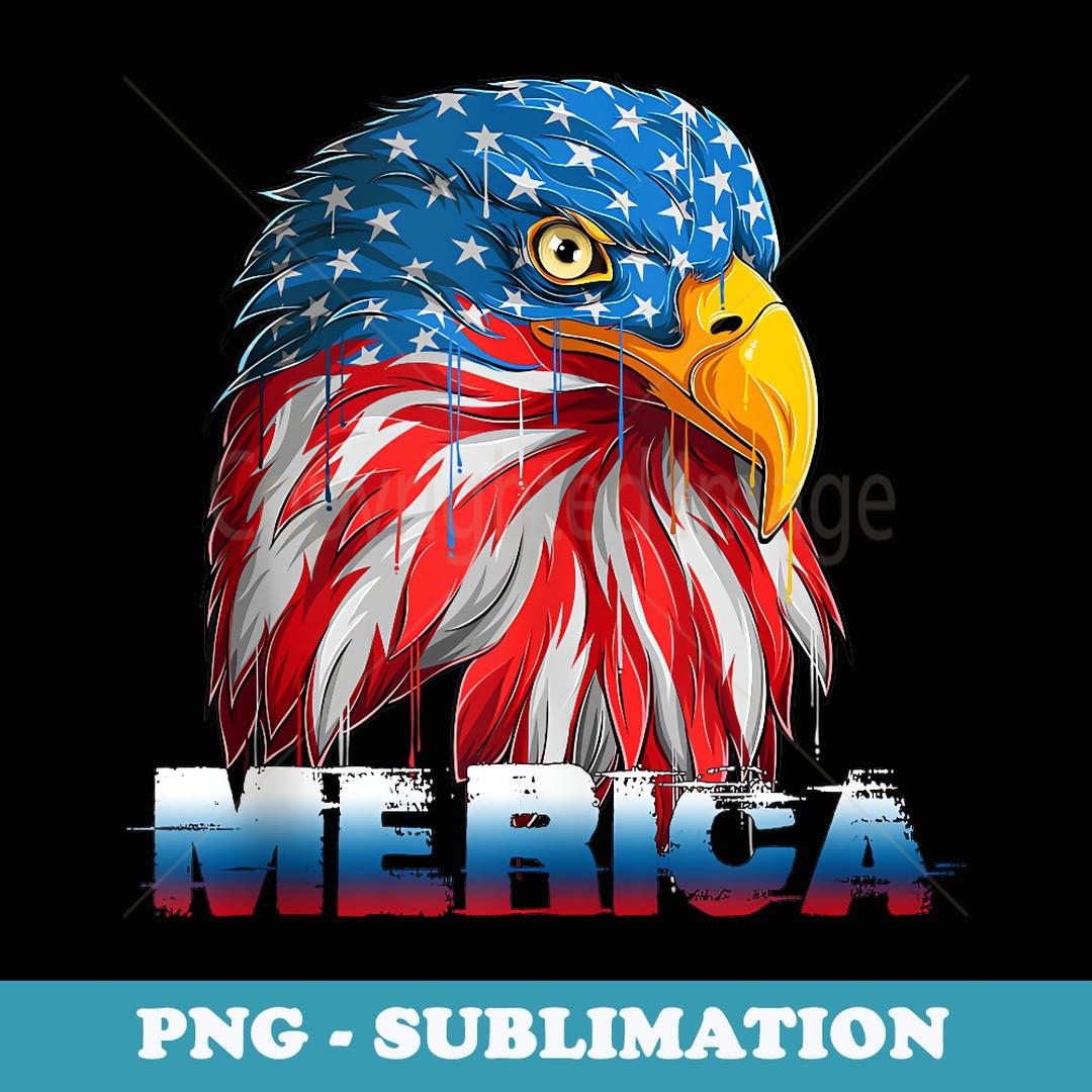 Eagle Mullet Merica Men 4th of July American Flag USA - Subl | Inspire ...