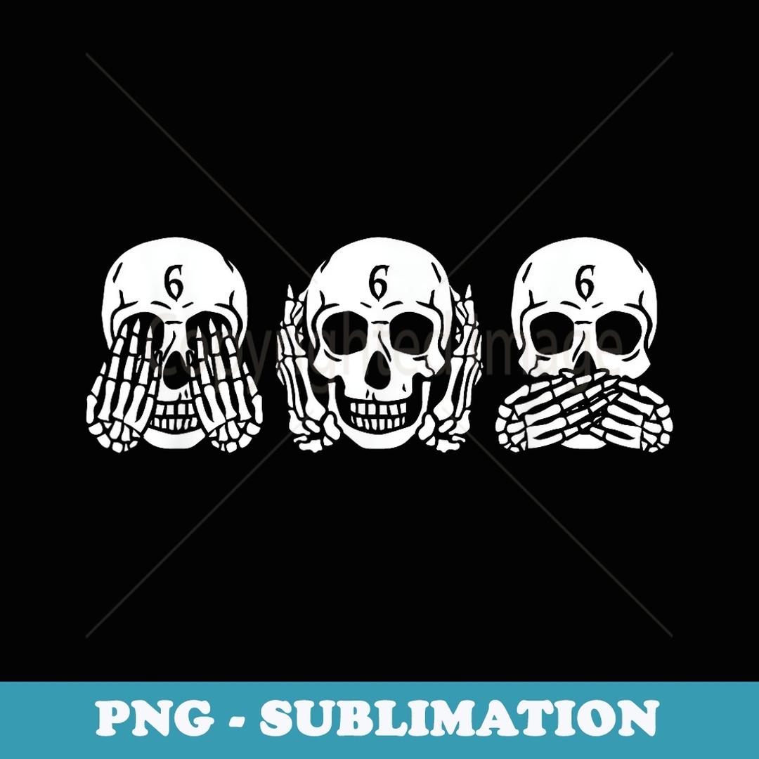 3 Satanic 666 Skulls See No, Hear No, Speak No Evil - Instan | Inspire ...