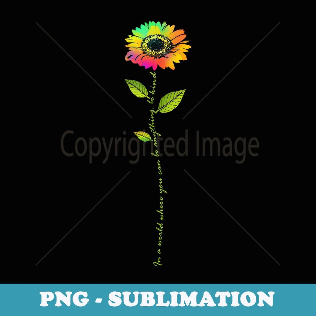 In World Where You Can Be Anything Be Kind Sunflower - Vinta | Inspire ...
