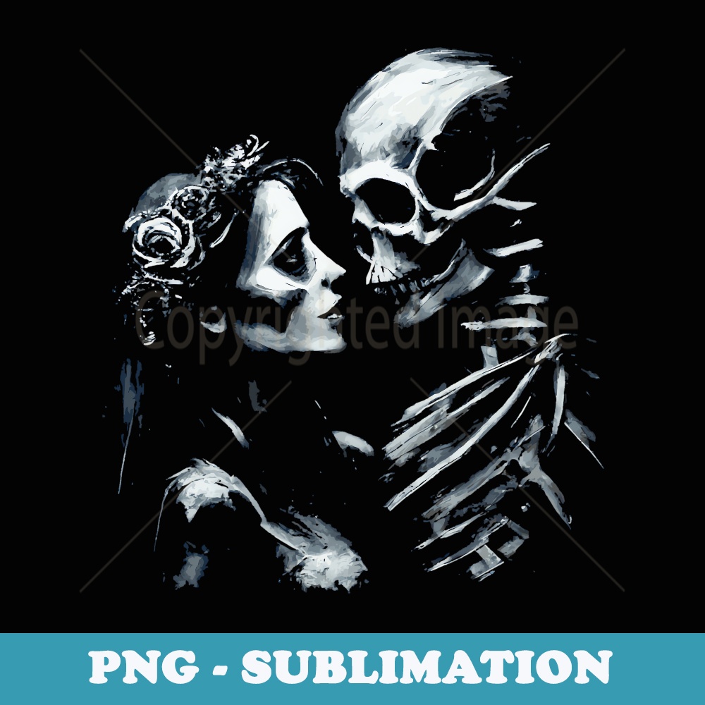 Death's Bride Dark Romance Gothic Love Dark Art Skeleton - S | Inspire ...