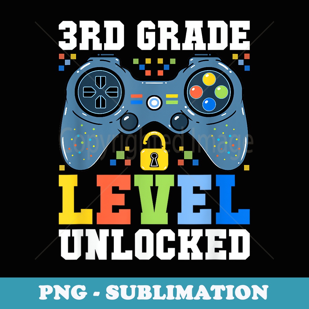 3rd Grade Level Unlocked Gamer First Day Of School Boys - De | Inspire ...