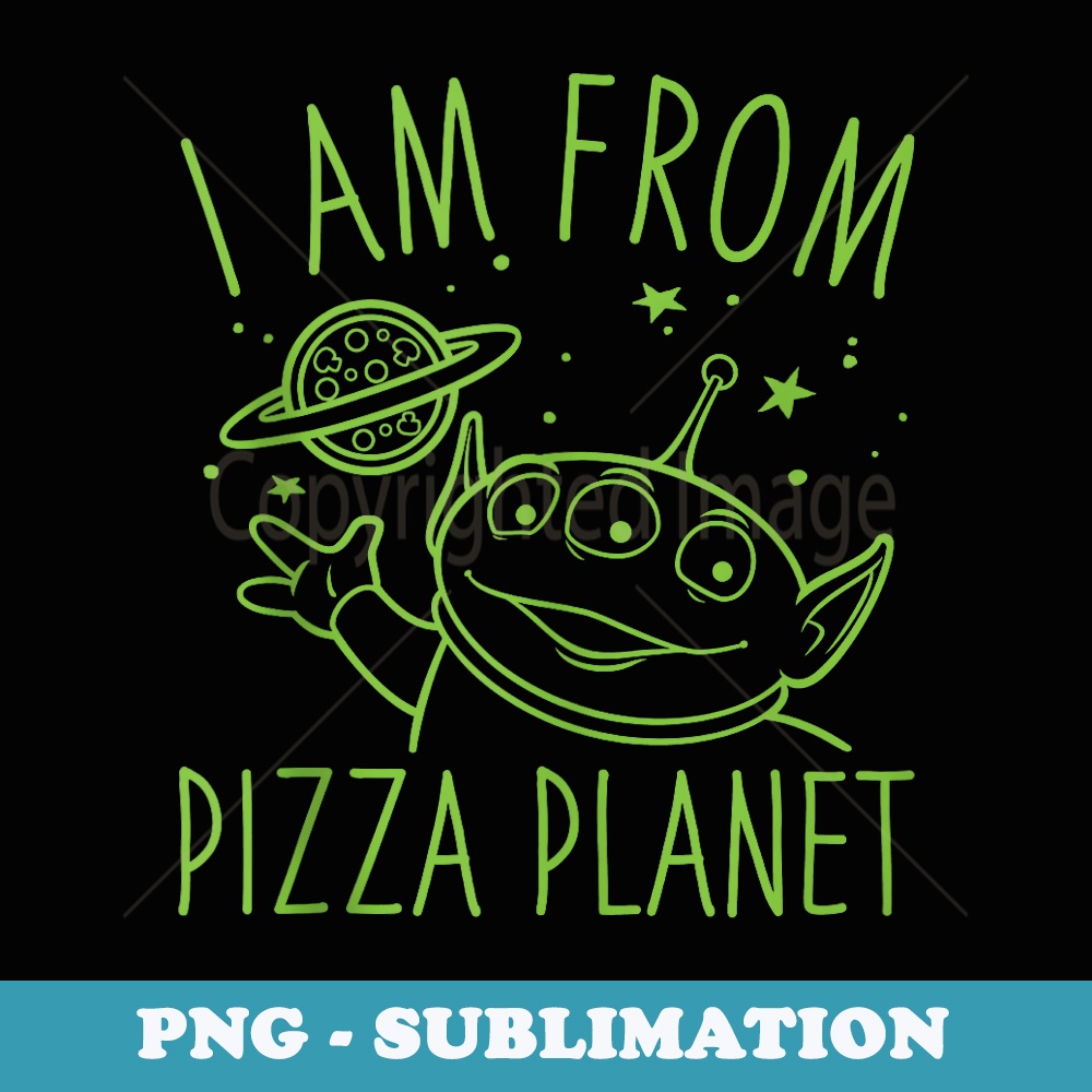 Disney Pixar Toy Story Neon Green Alien Pizza Planet Logo - | Inspire ...