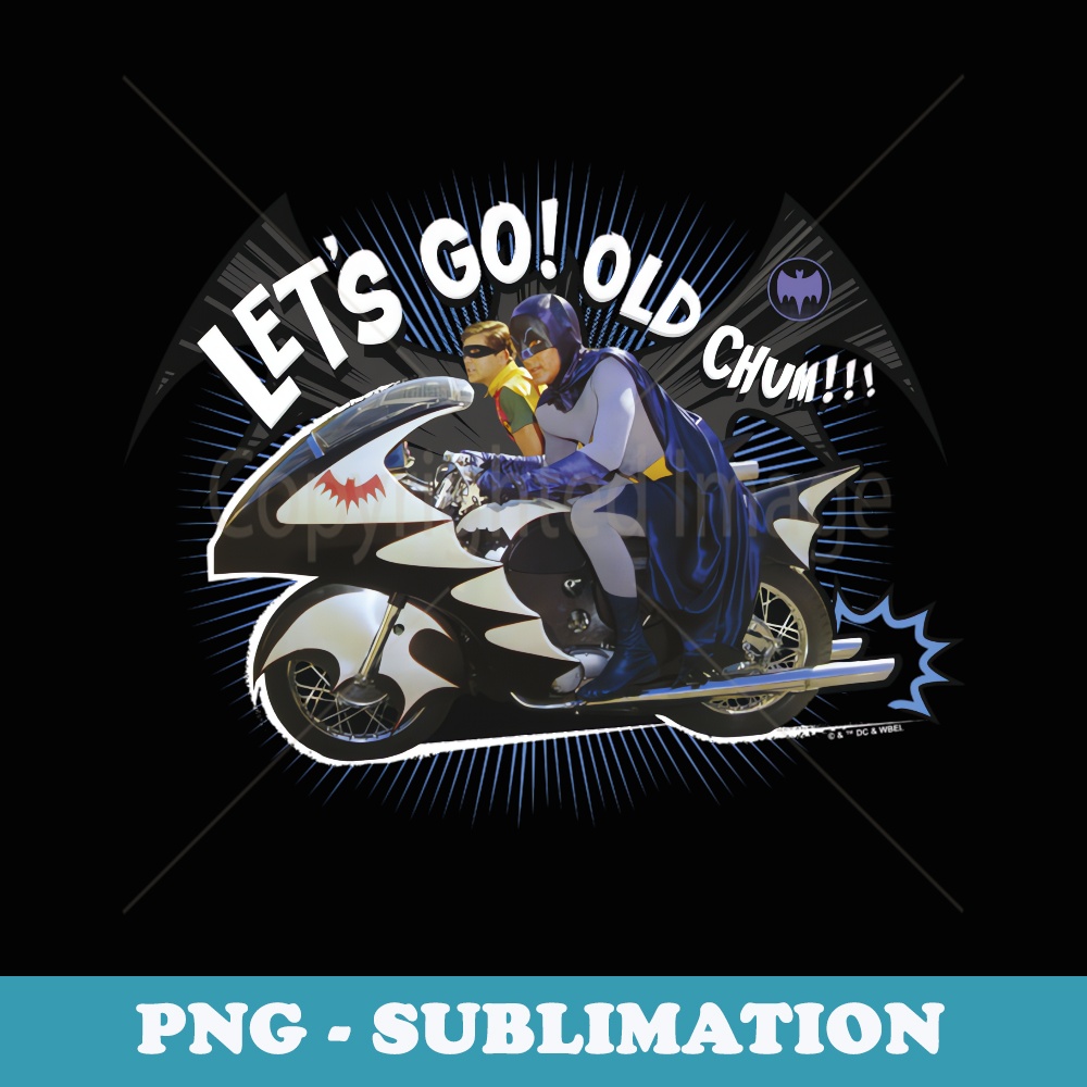 Batman (TV Show) Lets Go Old Chum Batcycle Vintage Shot - Ex | Inspire ...