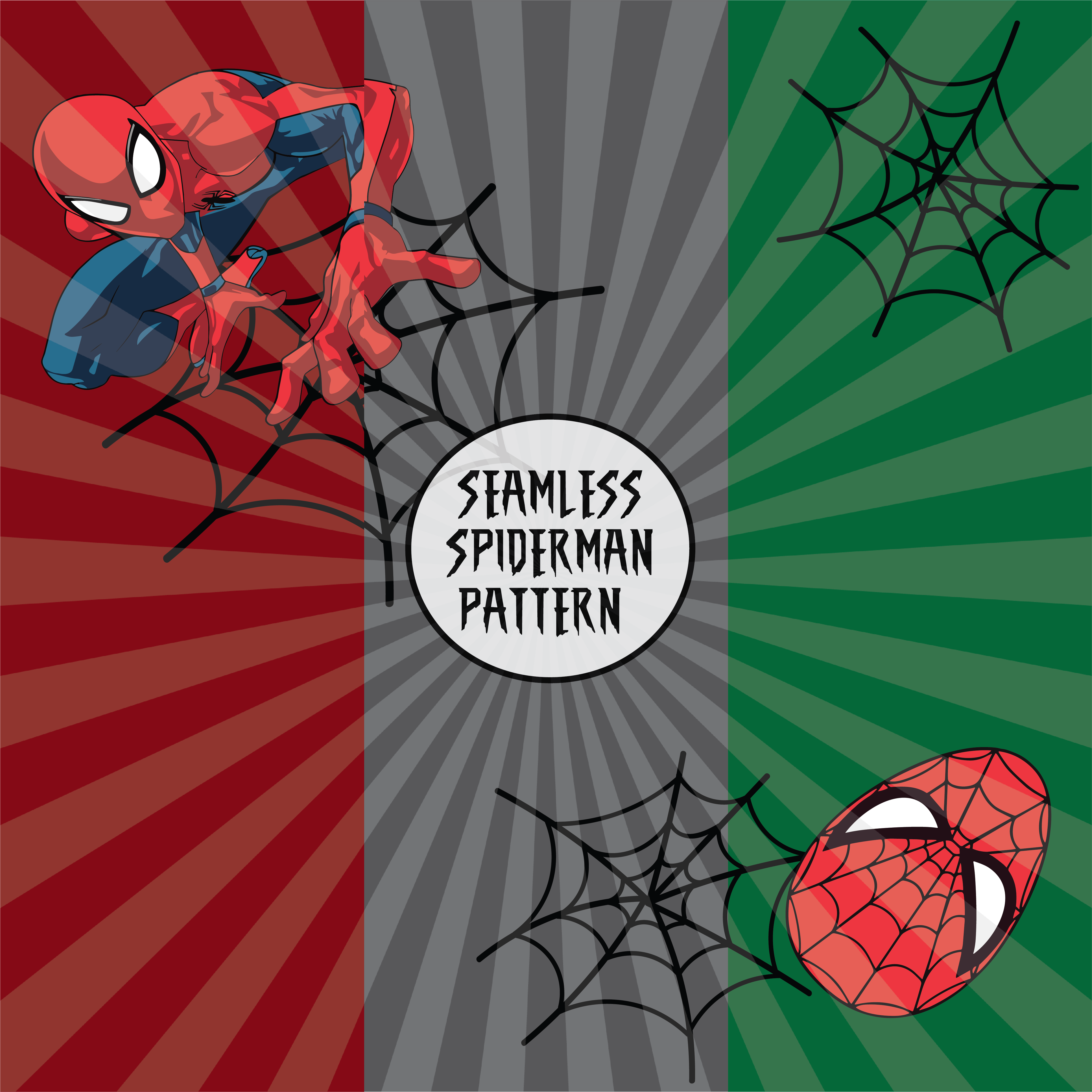 Spiderman Seamless Pattern, Spiderman Png, Spiderman Digital | Inspire ...