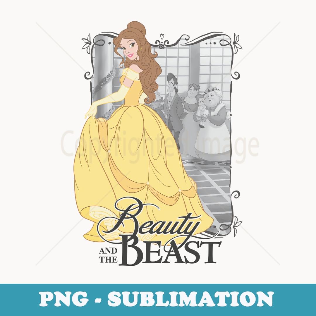 Disney Beauty And The Beast Belle Dancing Portrait - PNG Sub | Inspire ...